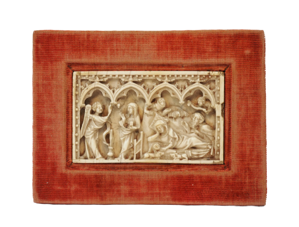 Ivory fragment of a right wing of a diptych - Dullaert Art & Antiques